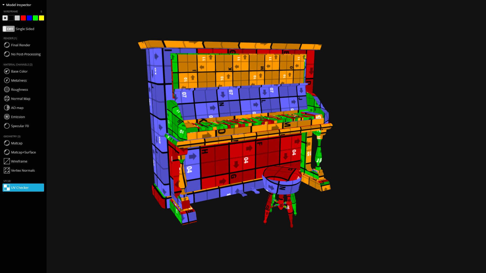 Western Piano - Game Ready 3D Model - TurboSquid 1877576