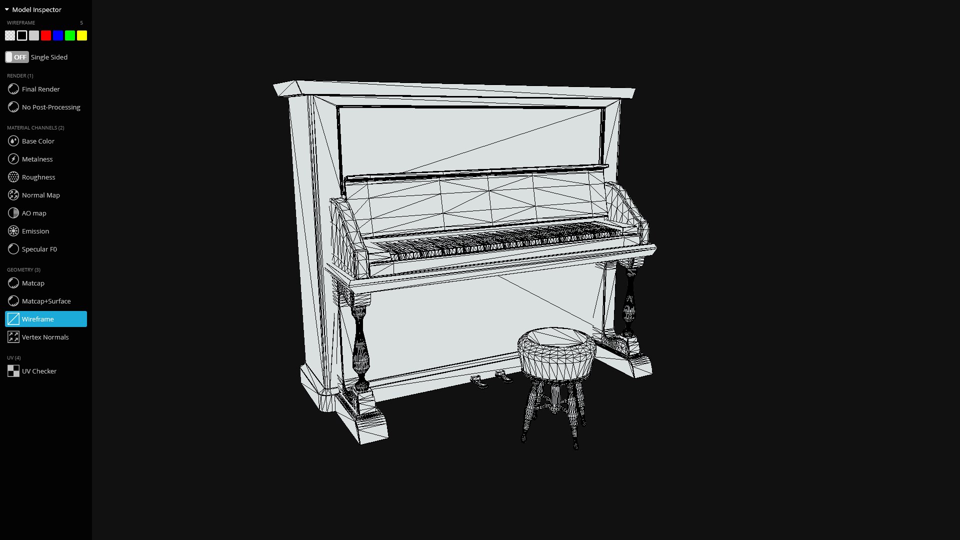 Western Piano - Game Ready 3D Model - TurboSquid 1877576