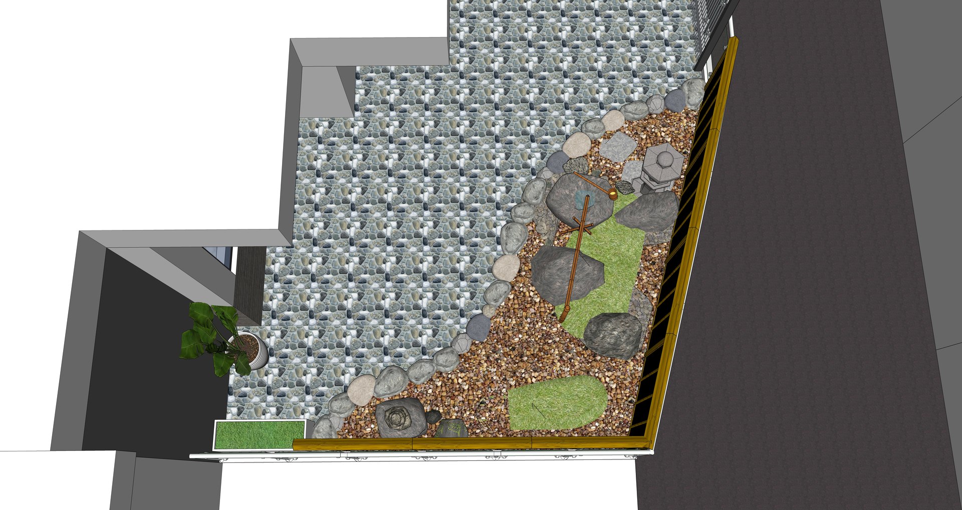 3D TERRACE GARDEN LANDSCAPE 2-JAPAN - TurboSquid 2186183