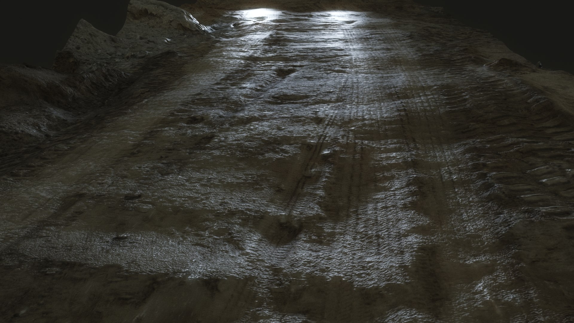 3D Muddy Road Model - TurboSquid 1617667