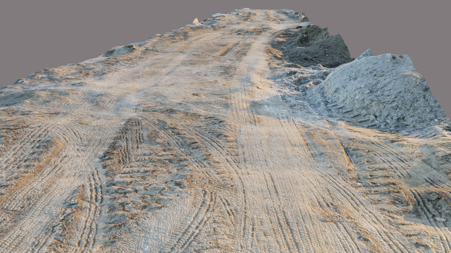 3D Muddy Road Model - TurboSquid 1617667