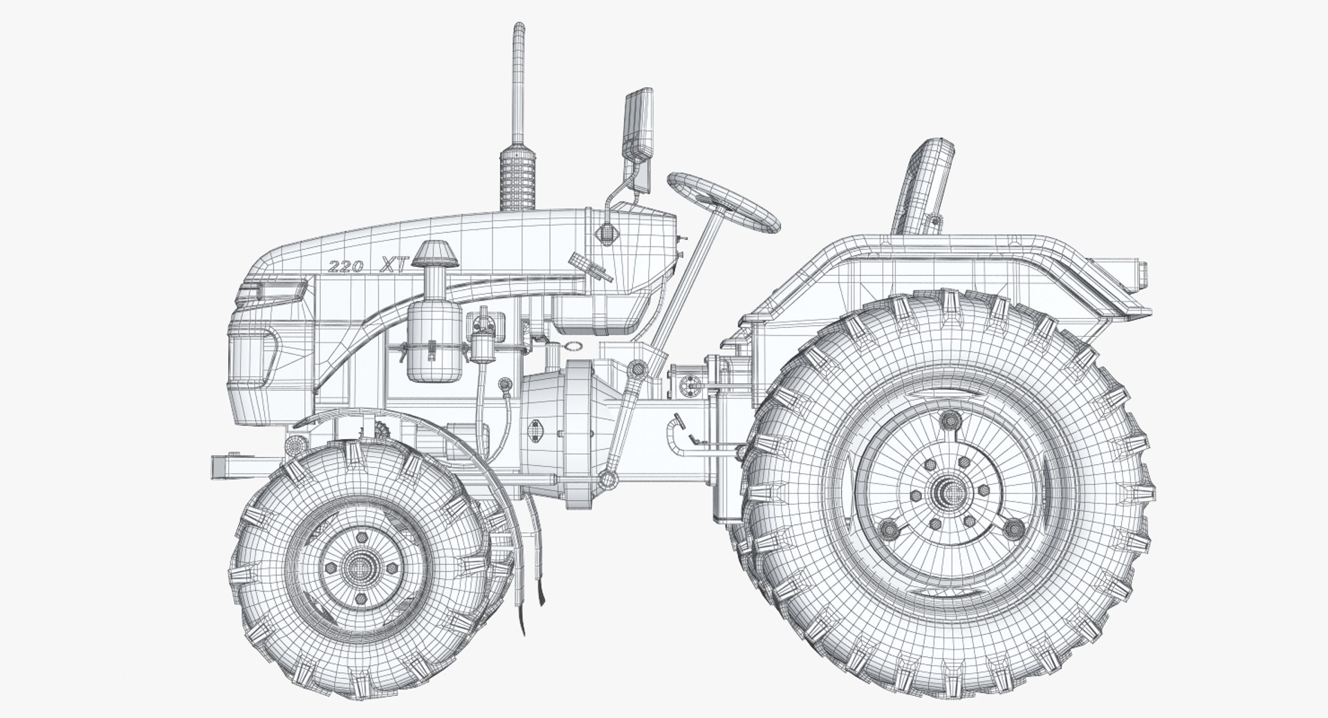 3d Traktor Xingtai 220