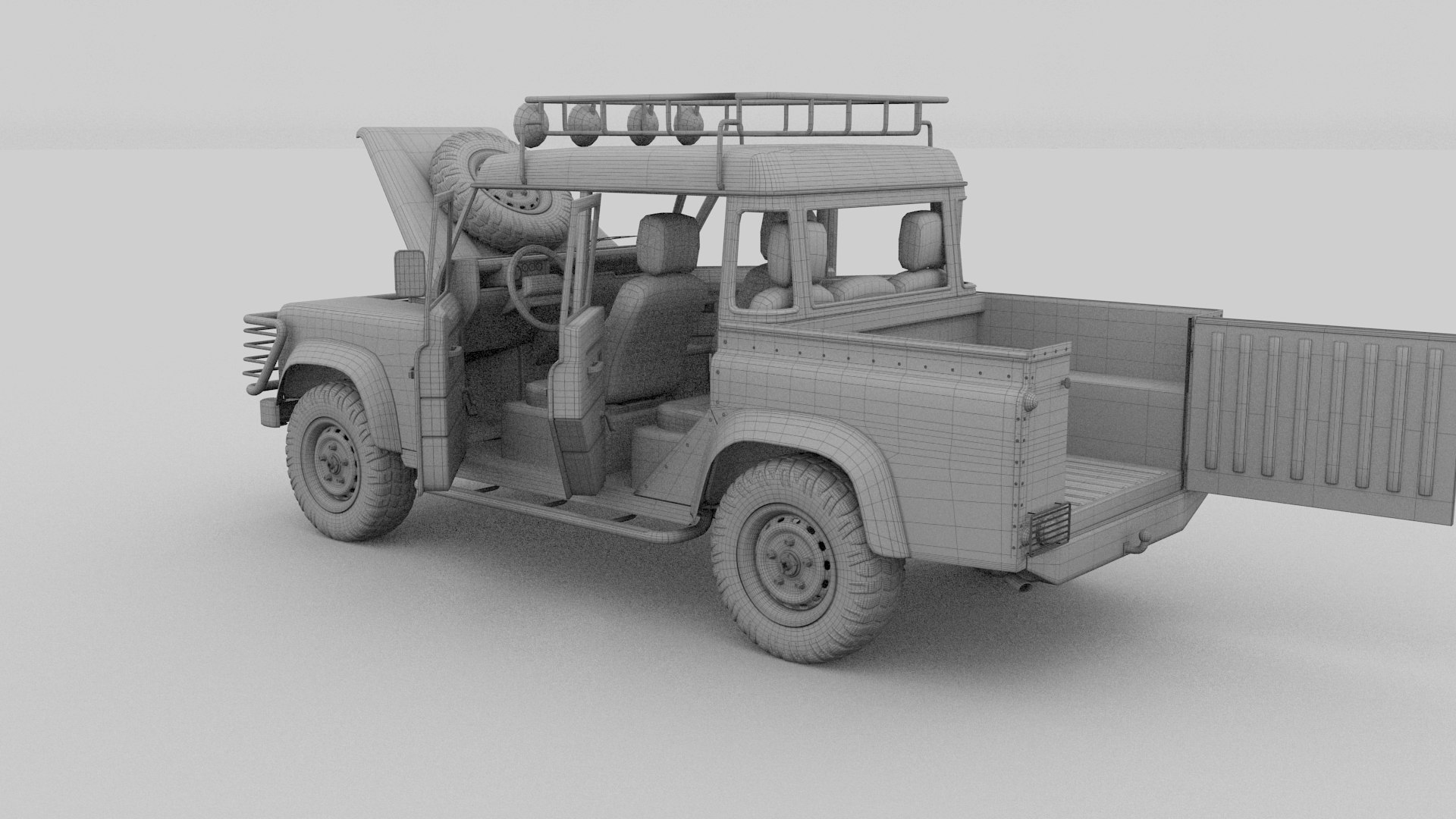 3d Land Rover Defender 110