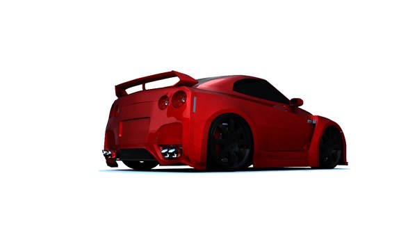 3d model stylized gtr r35