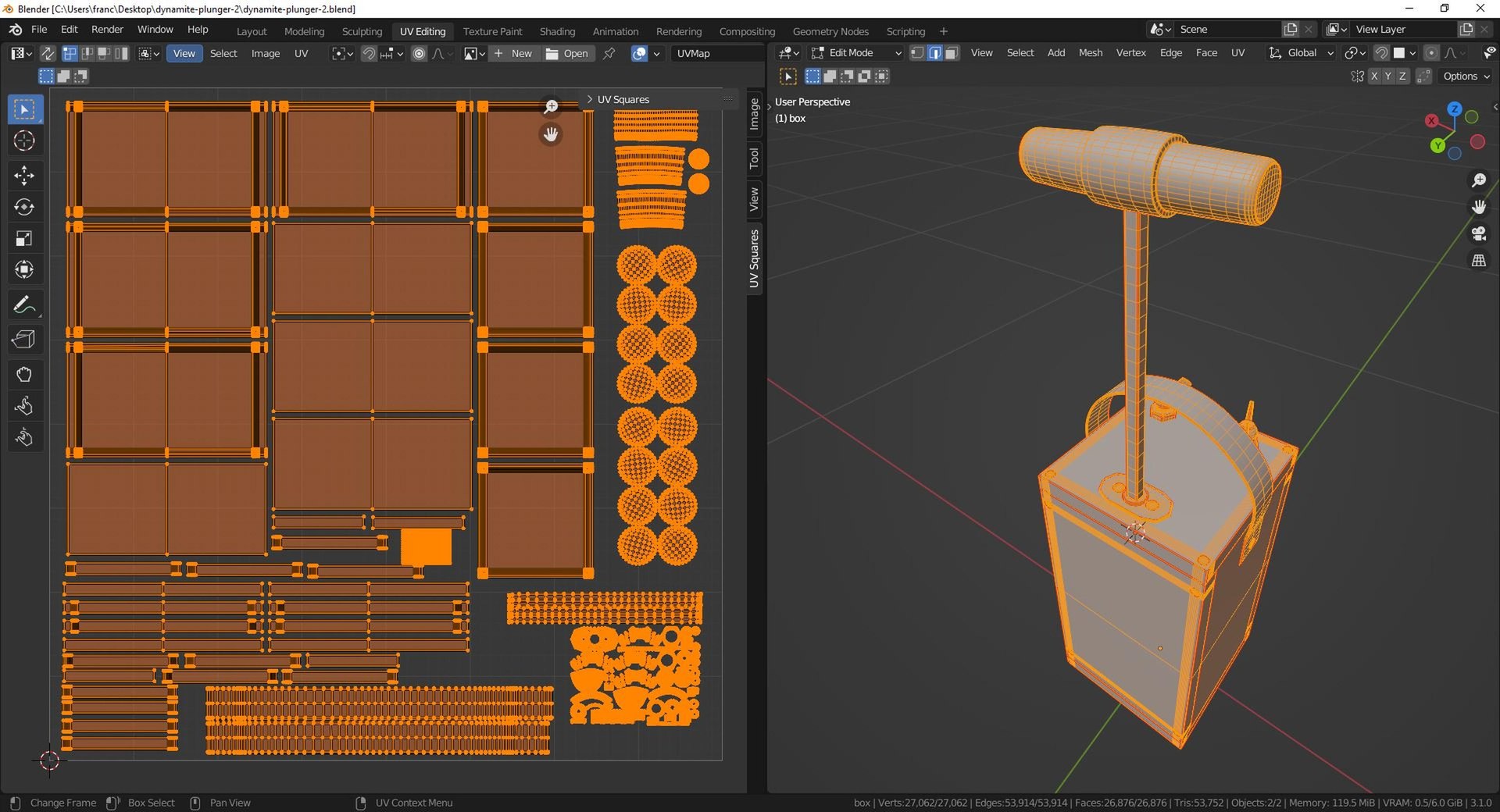 Dynamite Plunger 2 3D Model - TurboSquid 1887564