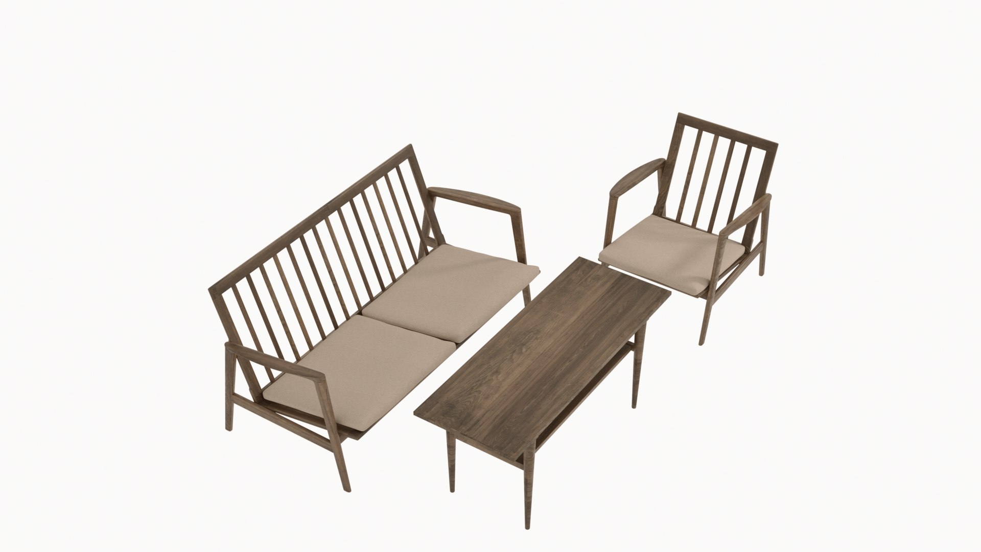 3D Model Table And Chair - TurboSquid 2015909