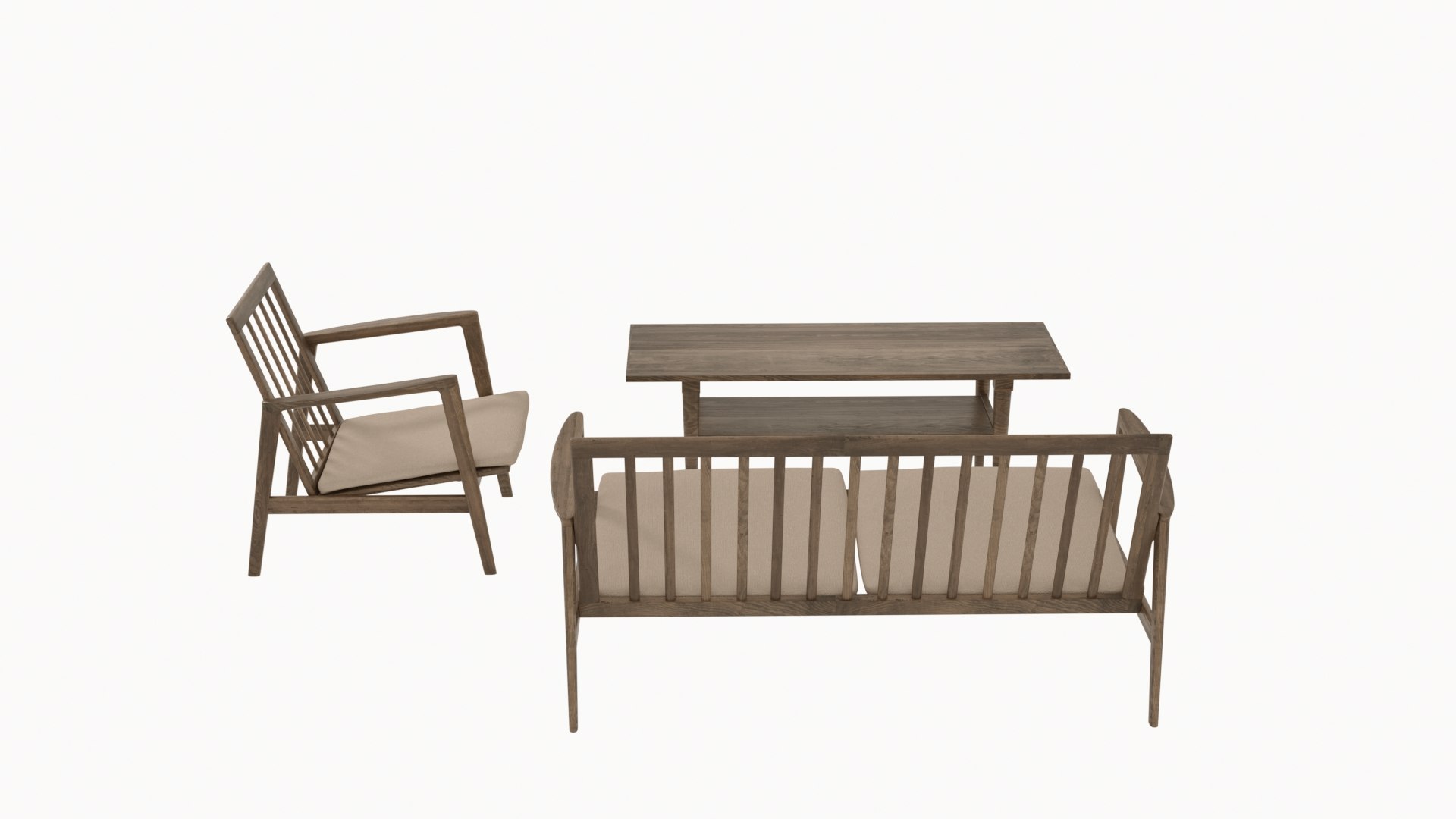 3D Model Table And Chair - TurboSquid 2015909
