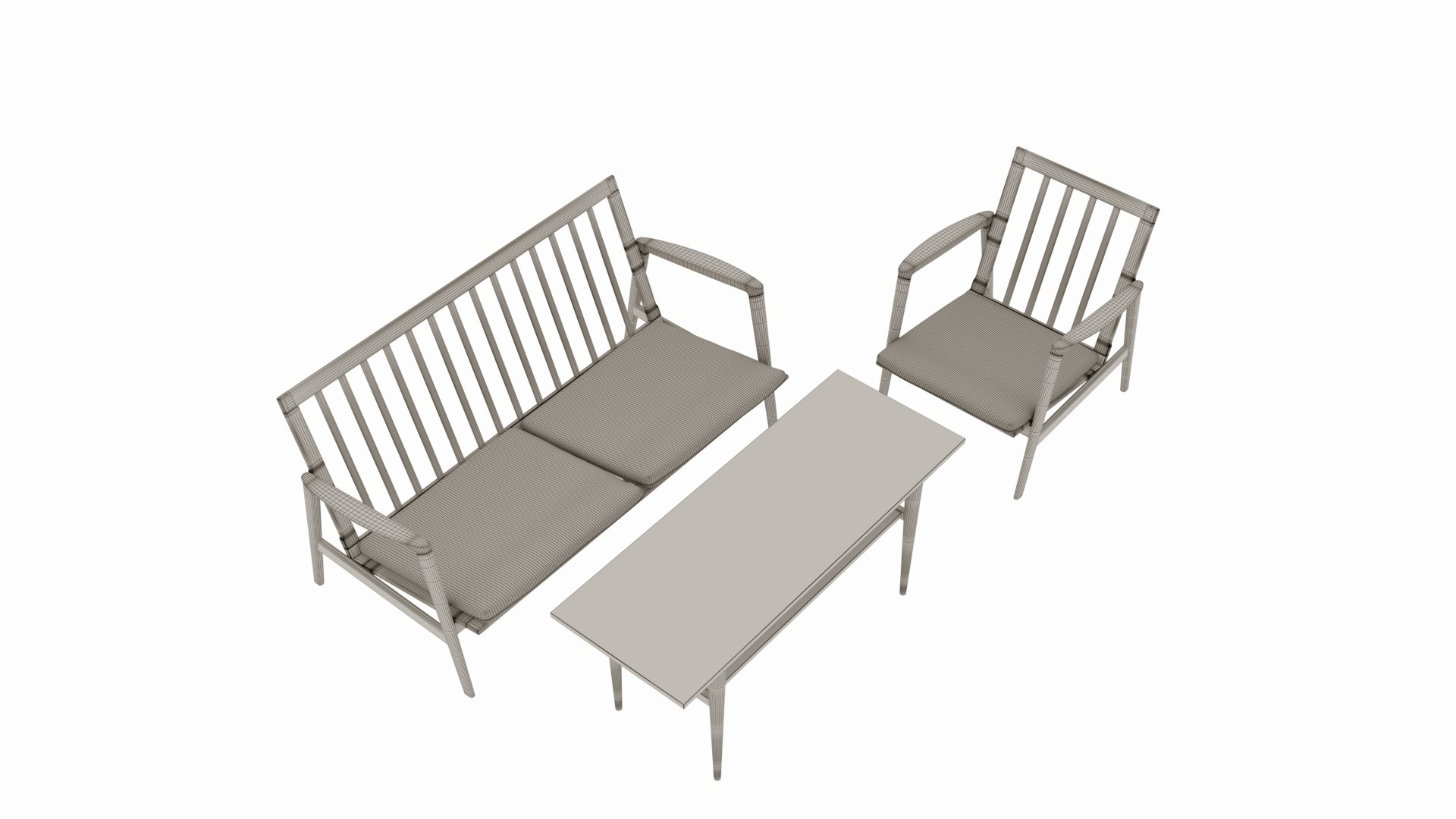 3D Model Table And Chair - TurboSquid 2015909