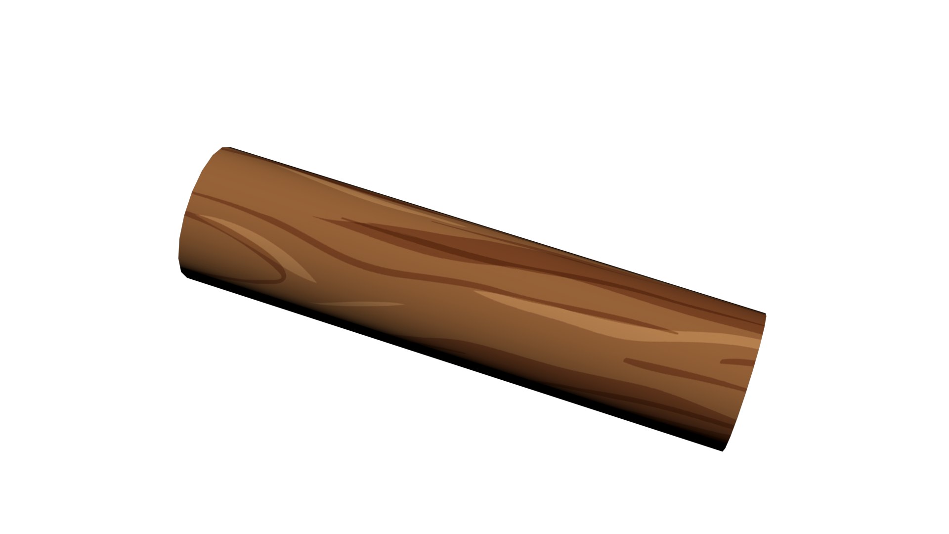 3D Wood Log Cartoon - TurboSquid 2415503