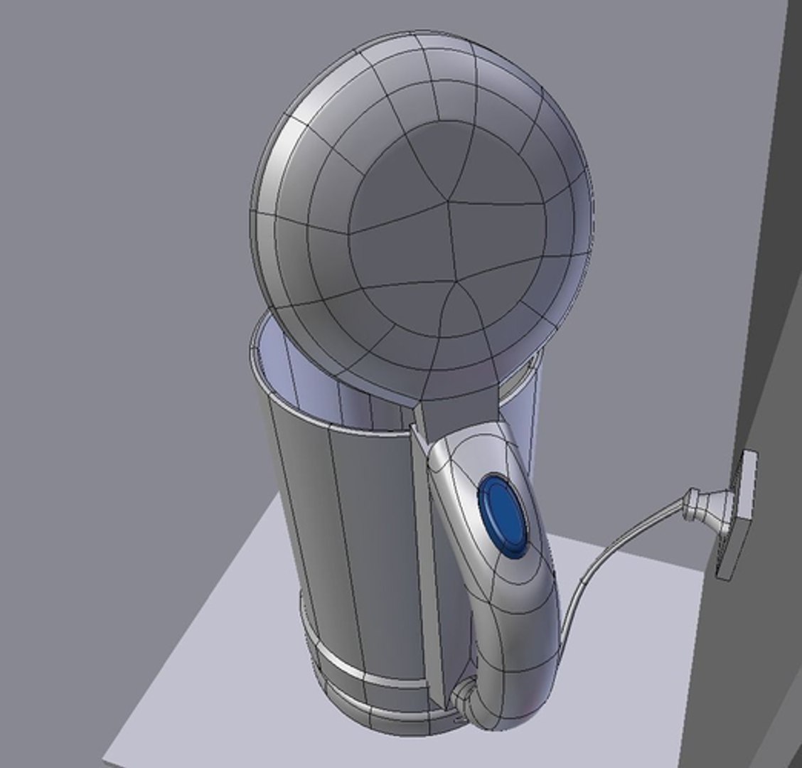 3d model water boiler rigged electric