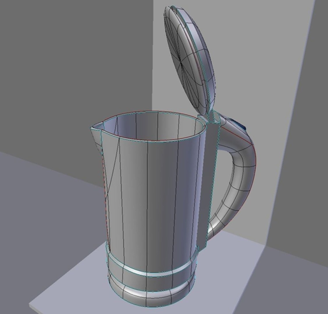 3d model water boiler rigged electric