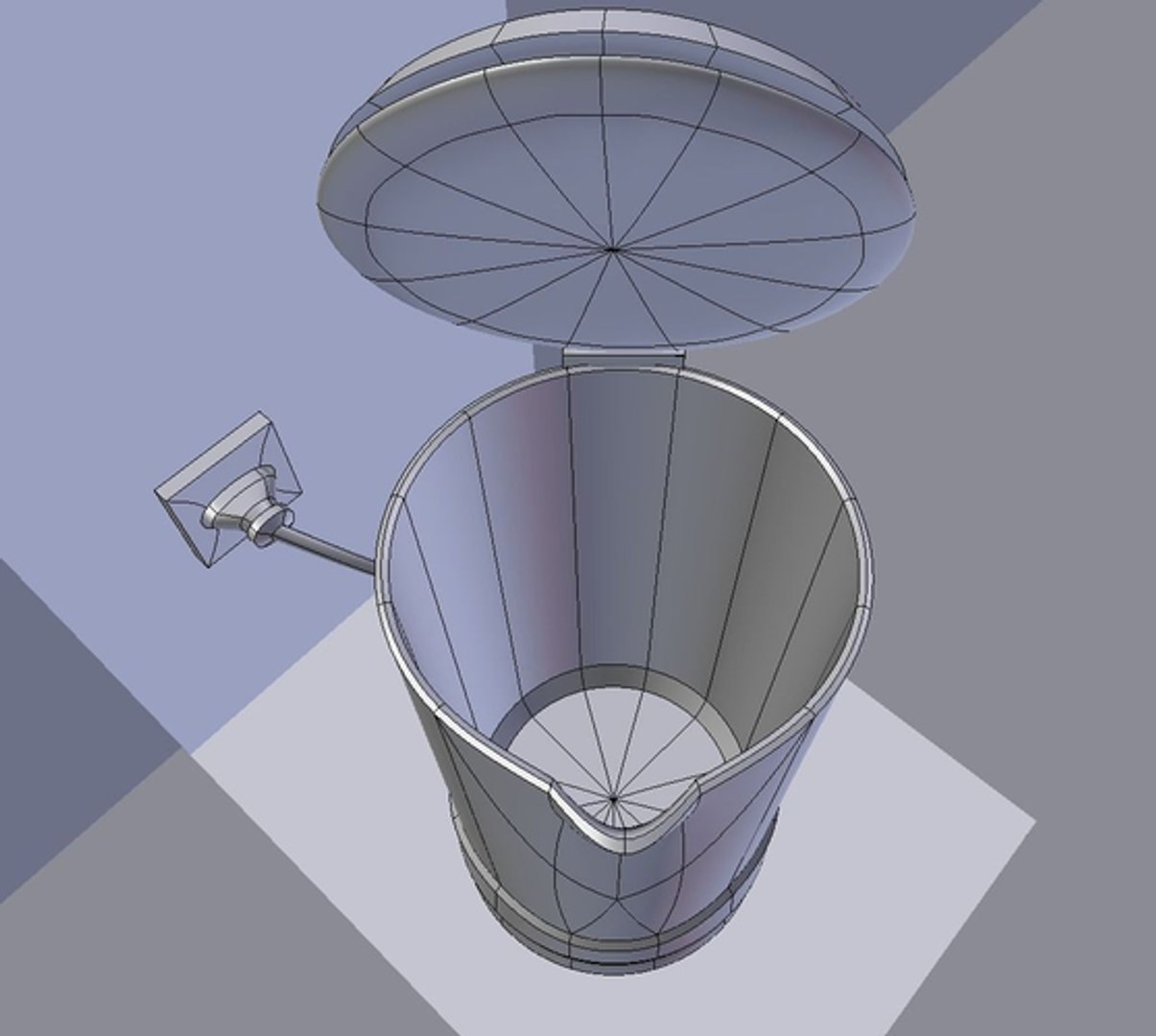 3d model water boiler rigged electric