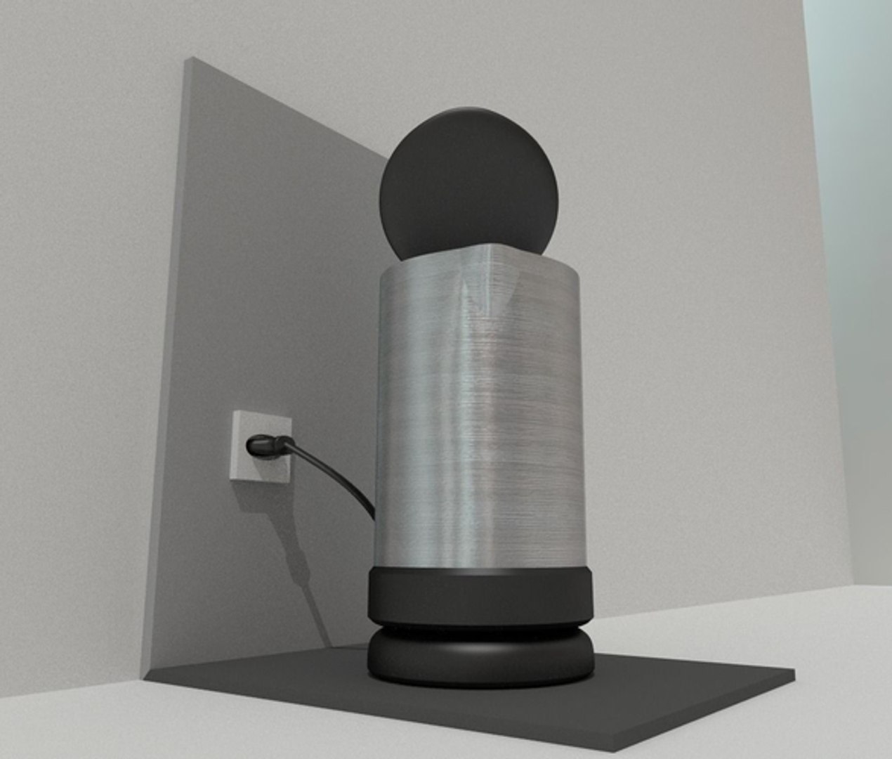 3d model water boiler rigged electric