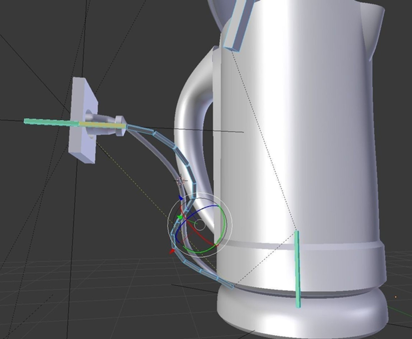 3d model water boiler rigged electric