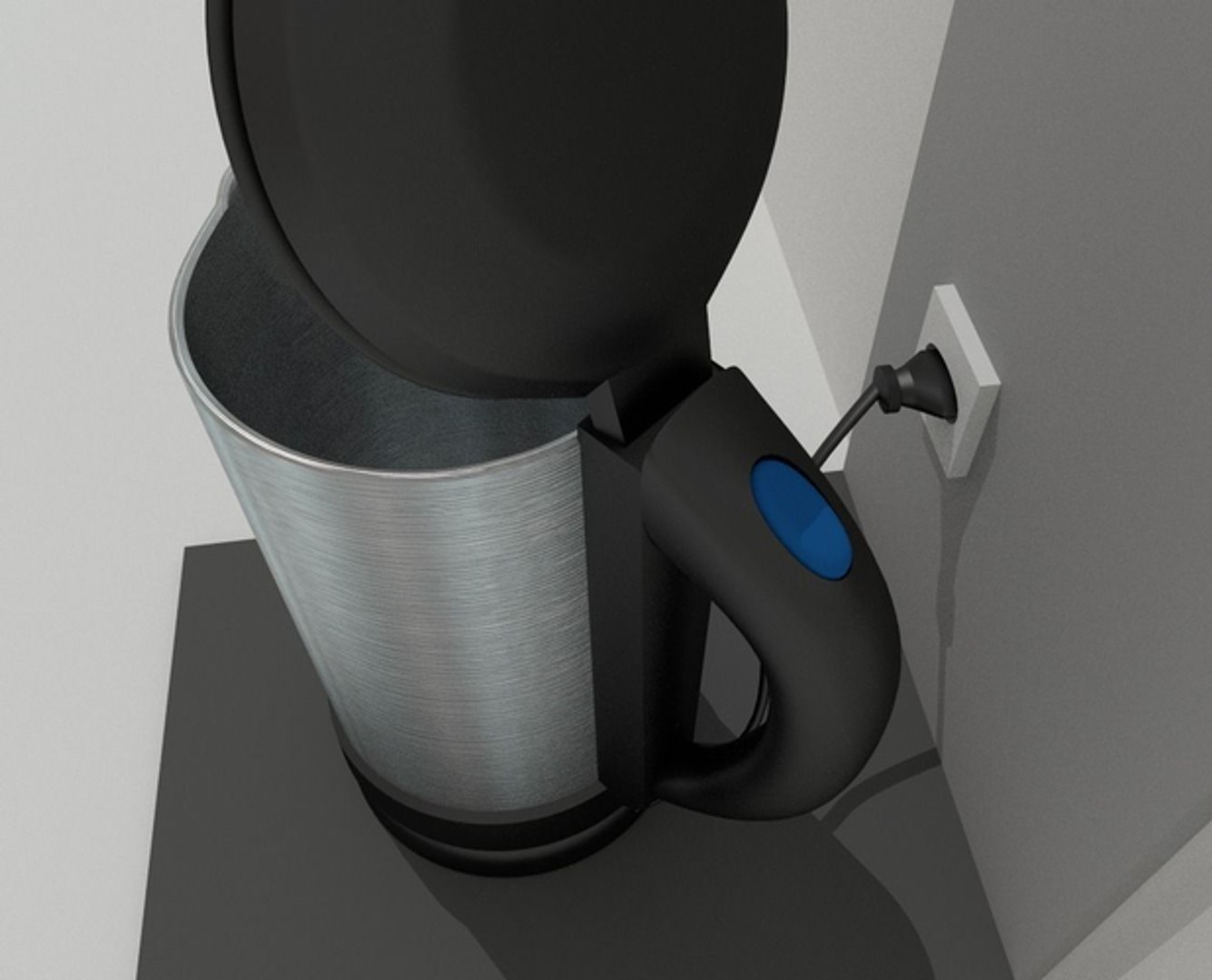3d model water boiler rigged electric