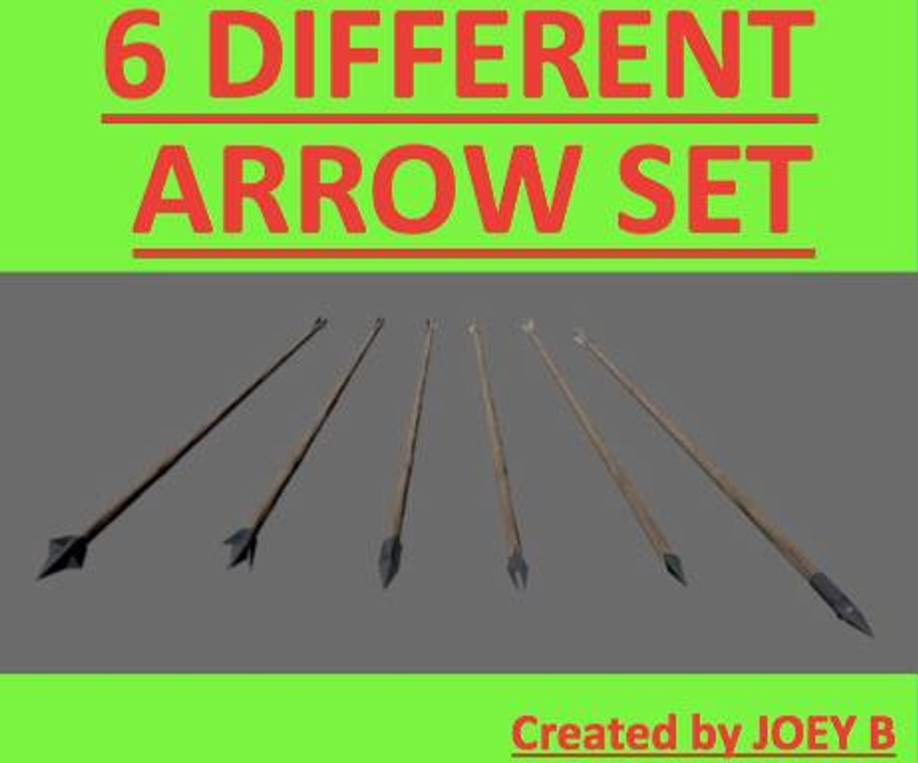 6 Arrows Different C4d