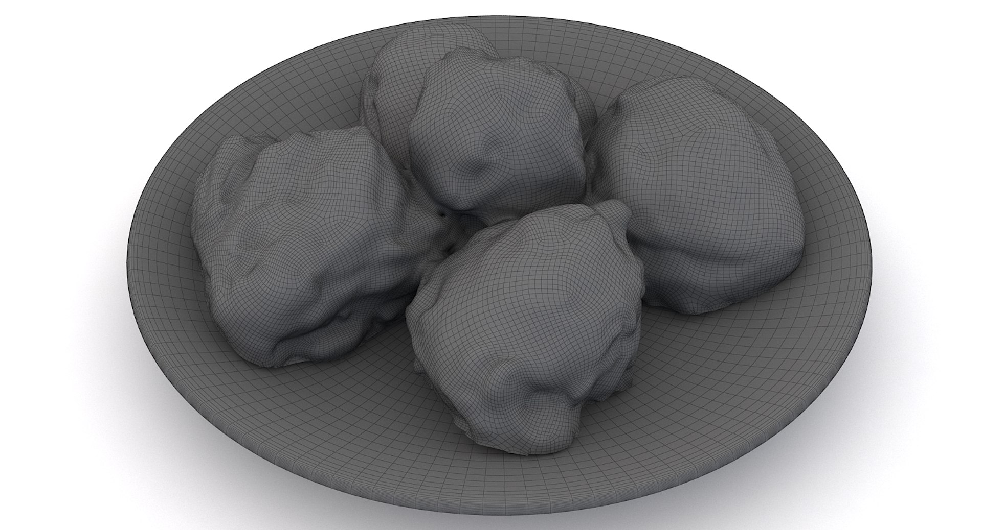 Retopology Bread Rolls 3D Model - TurboSquid 1332745
