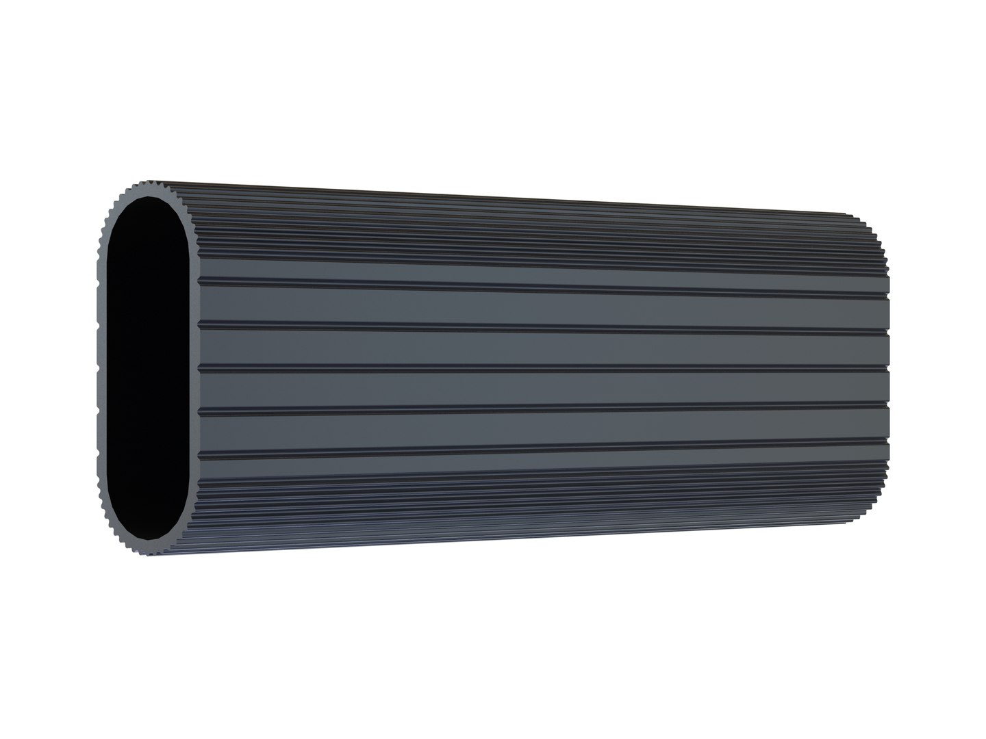 Aluminum Extruded Ribbed Oval Closet Rod 3D Model - TurboSquid 2176340