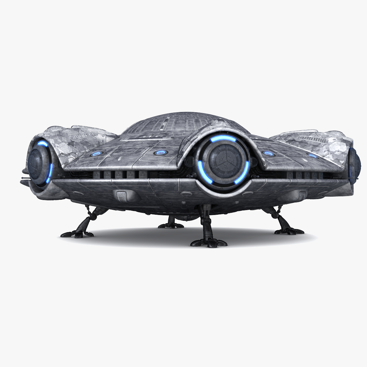 alien flying saucer 3d lwo
