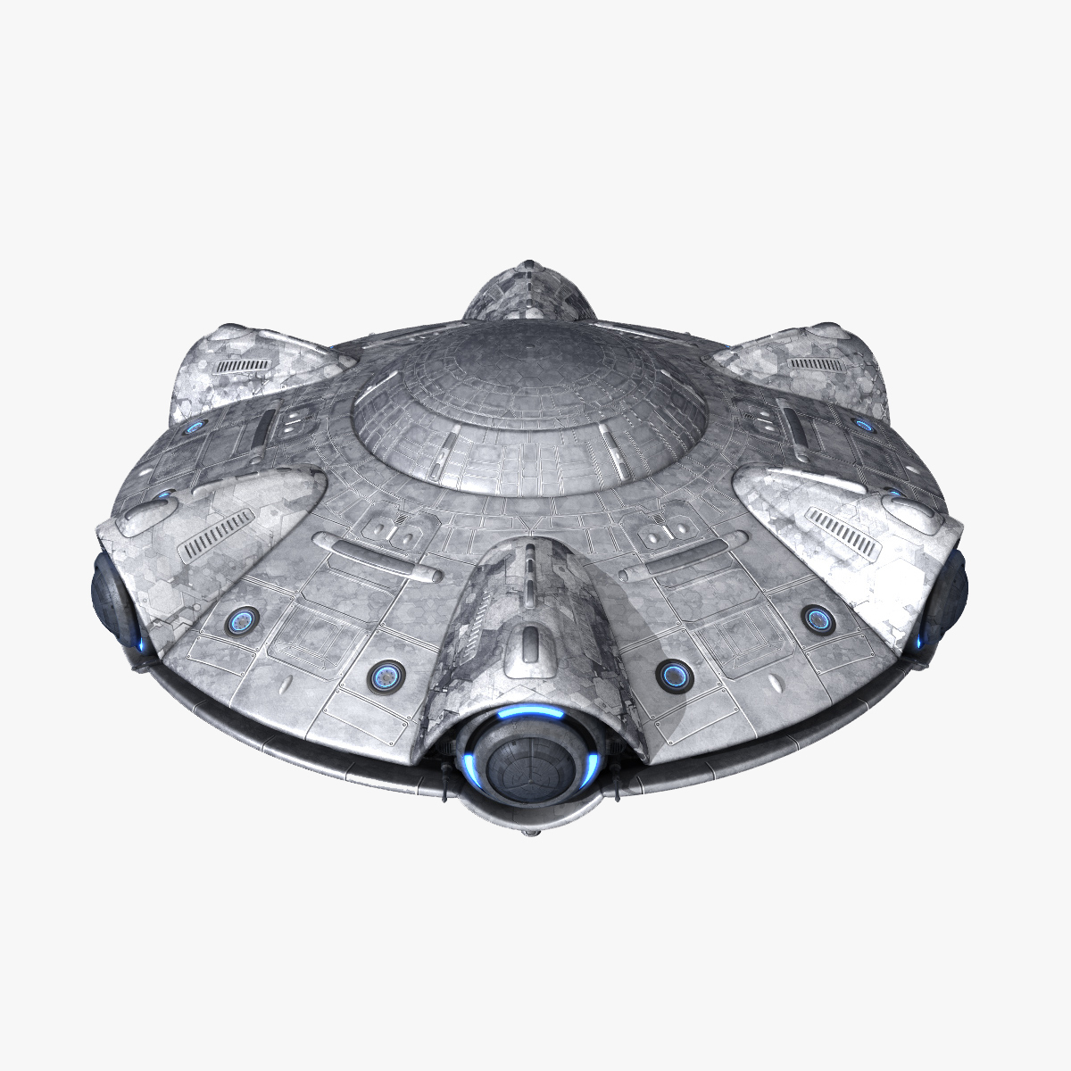 alien flying saucer 3d lwo