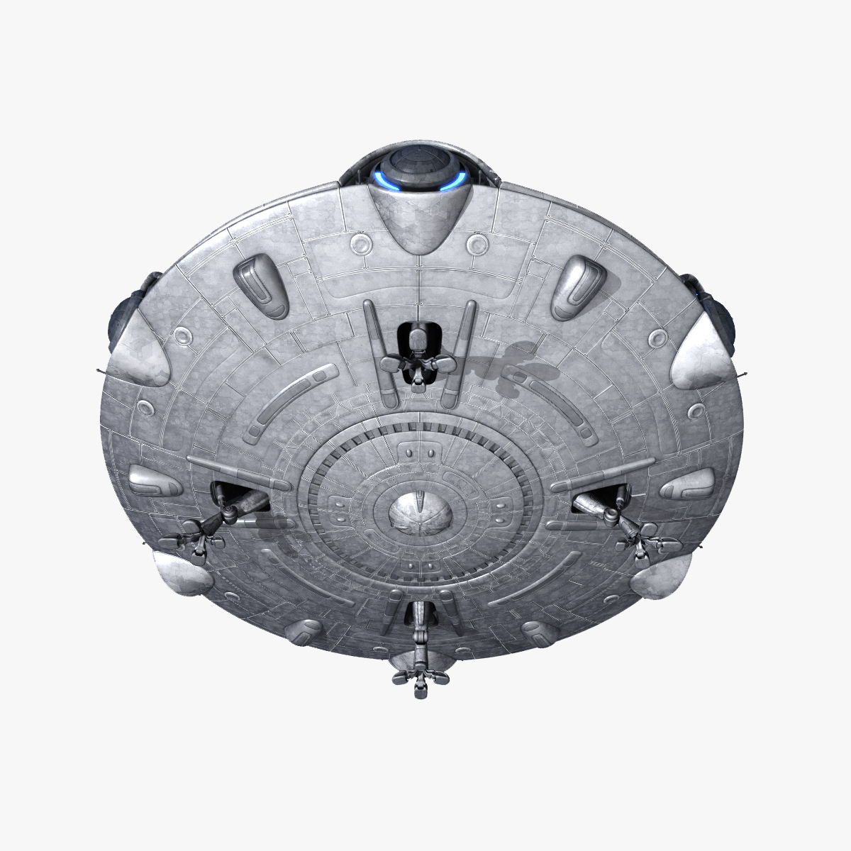 alien flying saucer 3d lwo