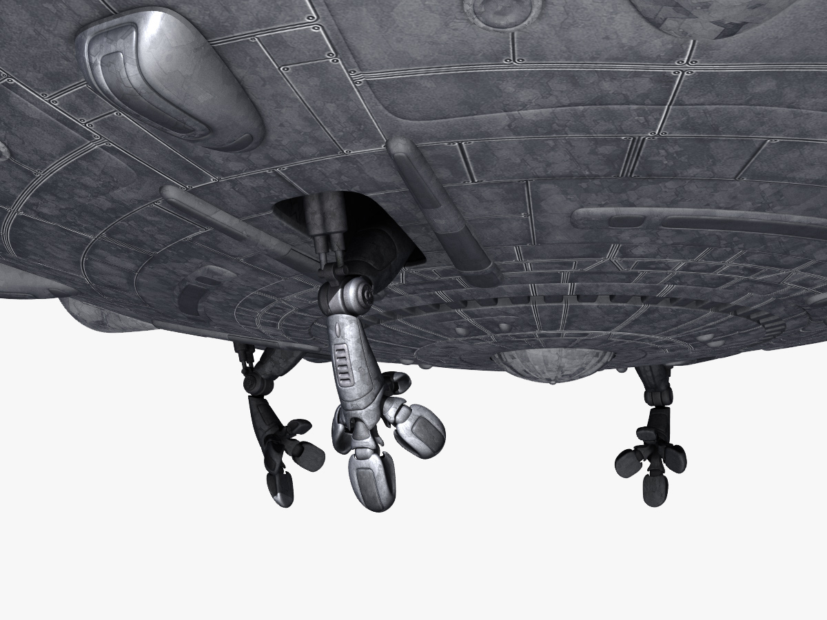 alien flying saucer 3d lwo