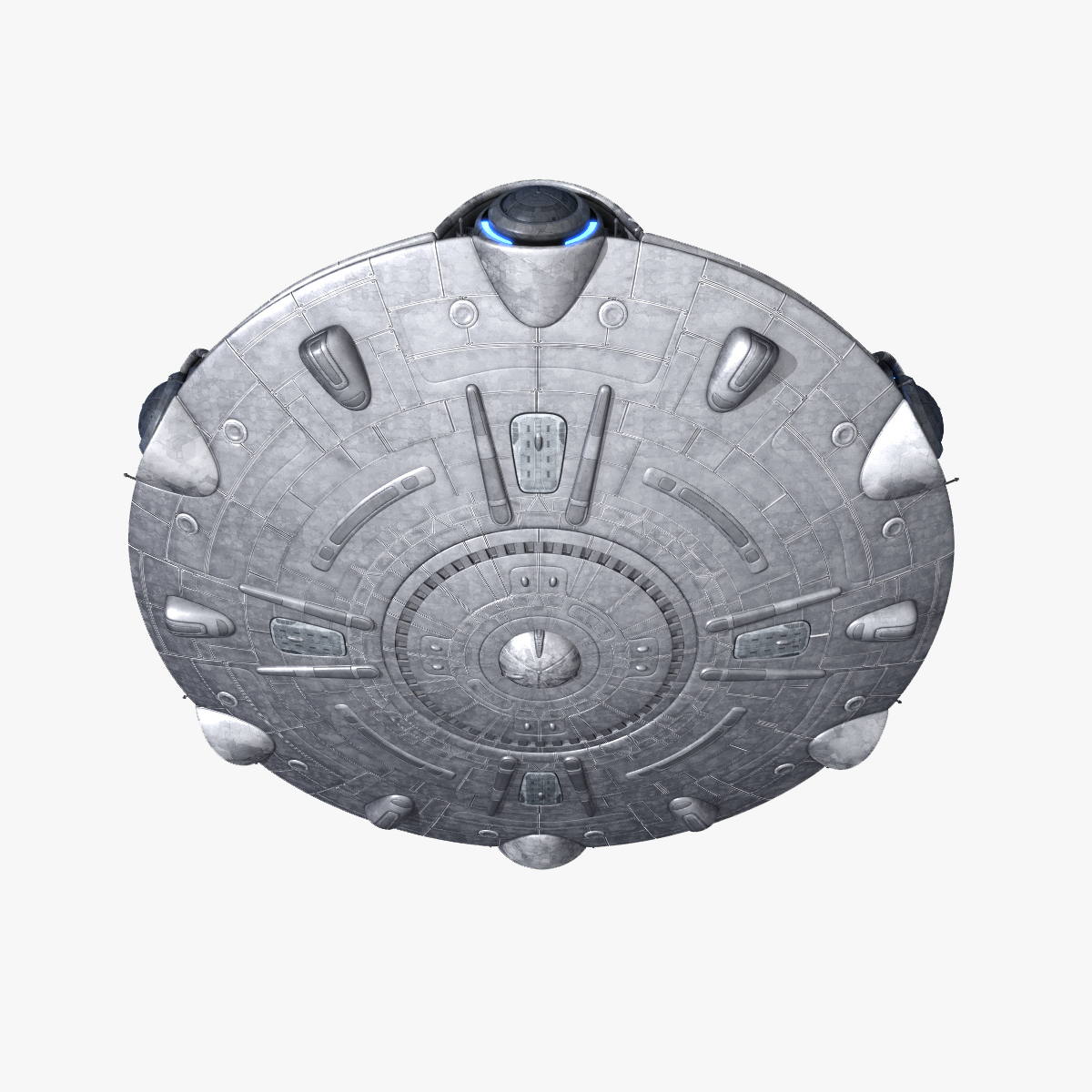 alien flying saucer 3d lwo