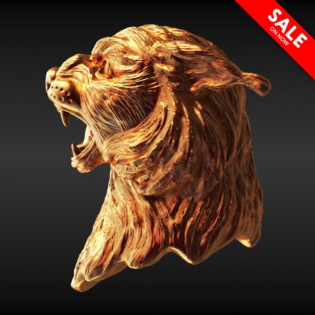 3D Lynx Bust Model - TurboSquid 1226663