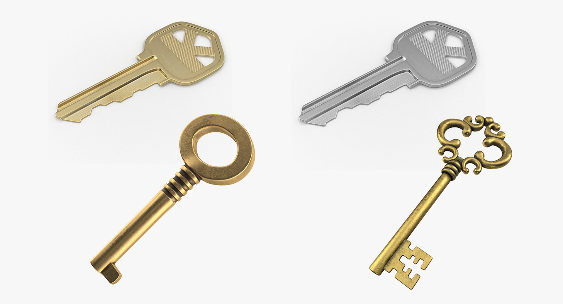 Door keys model - TurboSquid 1272180