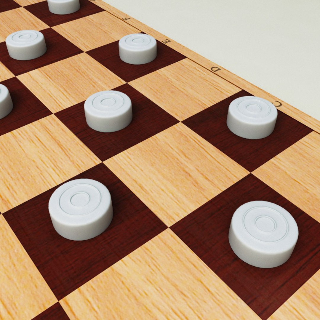 3dsmax checkers modelled