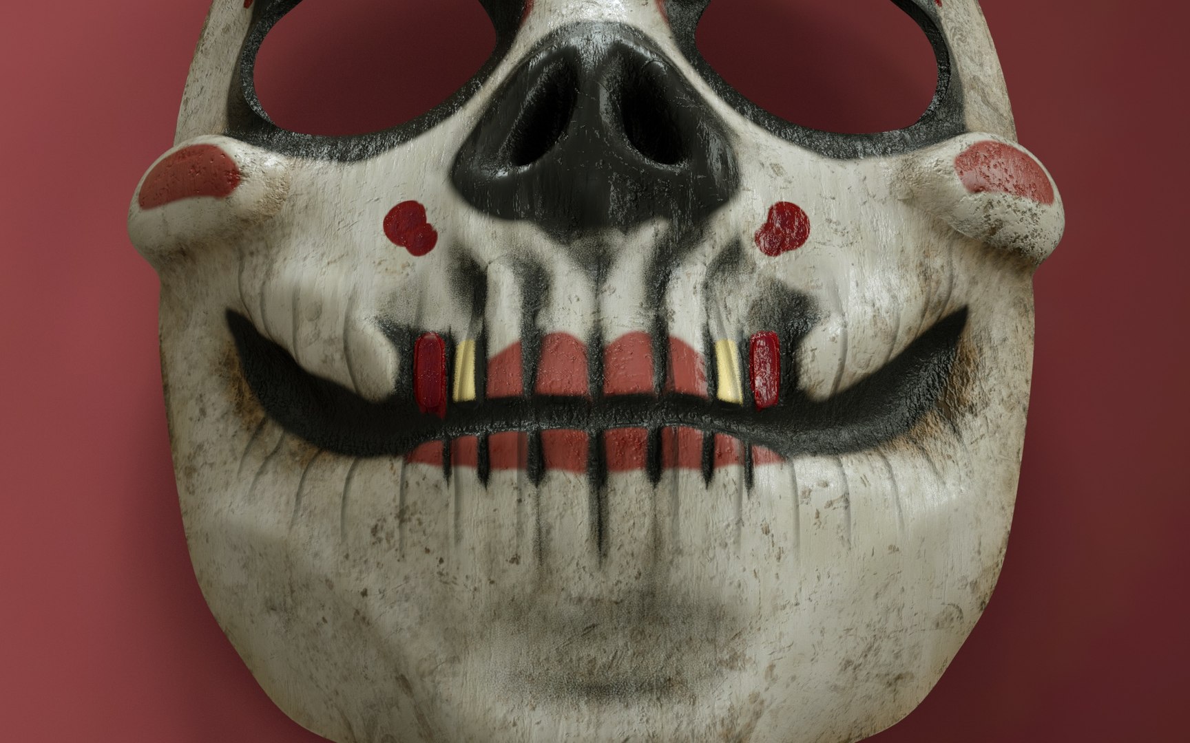 3D Day Of The Dead Mask Model - TurboSquid 1804755