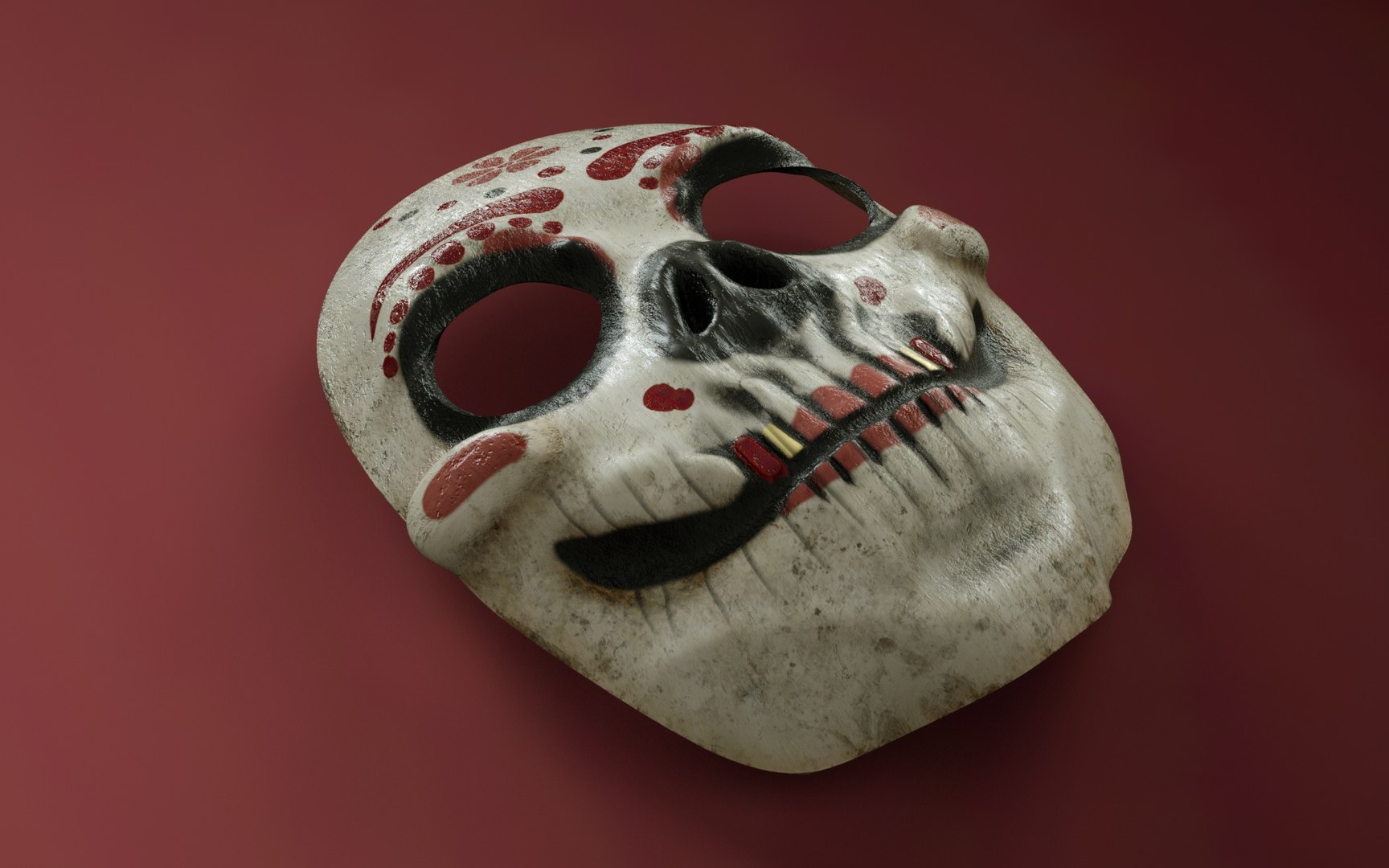 3D Day Of The Dead Mask Model - TurboSquid 1804755