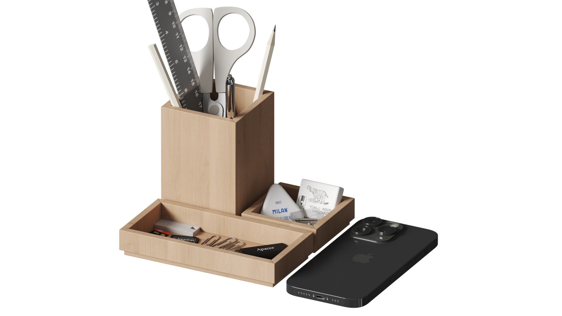 Office desk accessories Set 3D - TurboSquid 2181303