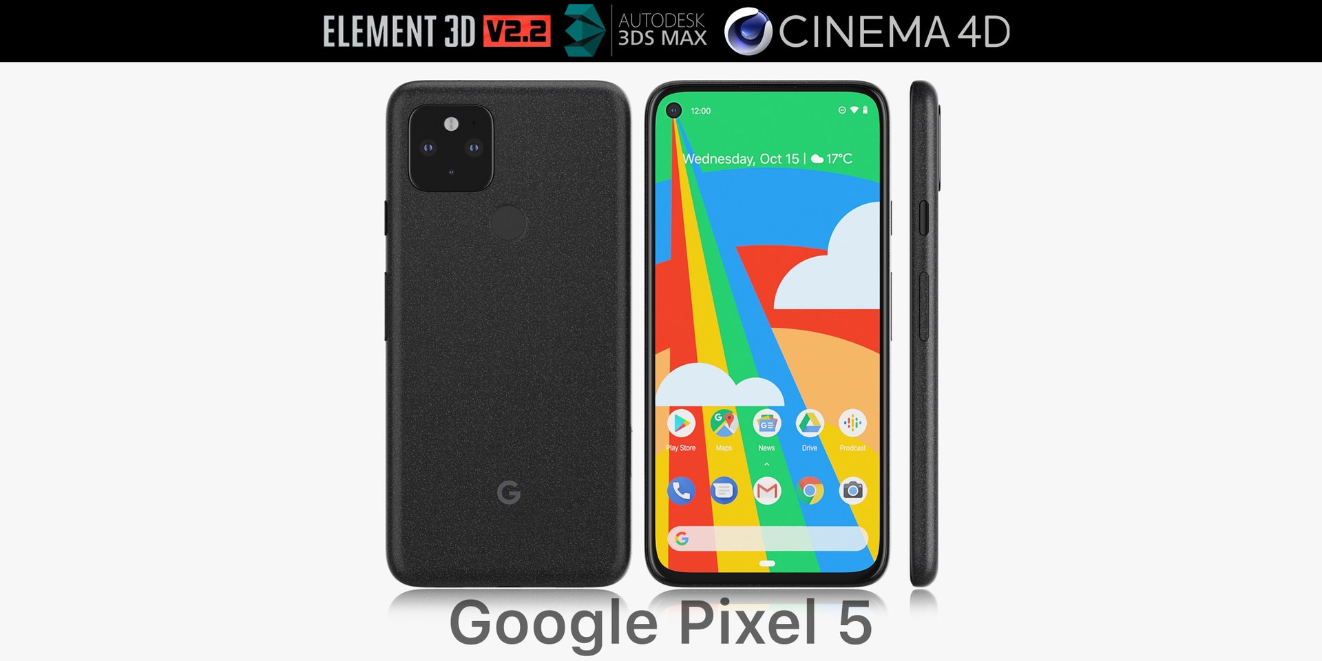 Google Pixel 5 Model - TurboSquid 1624780