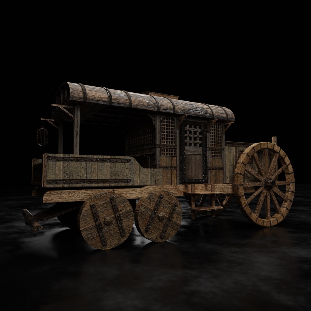 3D Medieval Prison Vehicle - TurboSquid 1868215