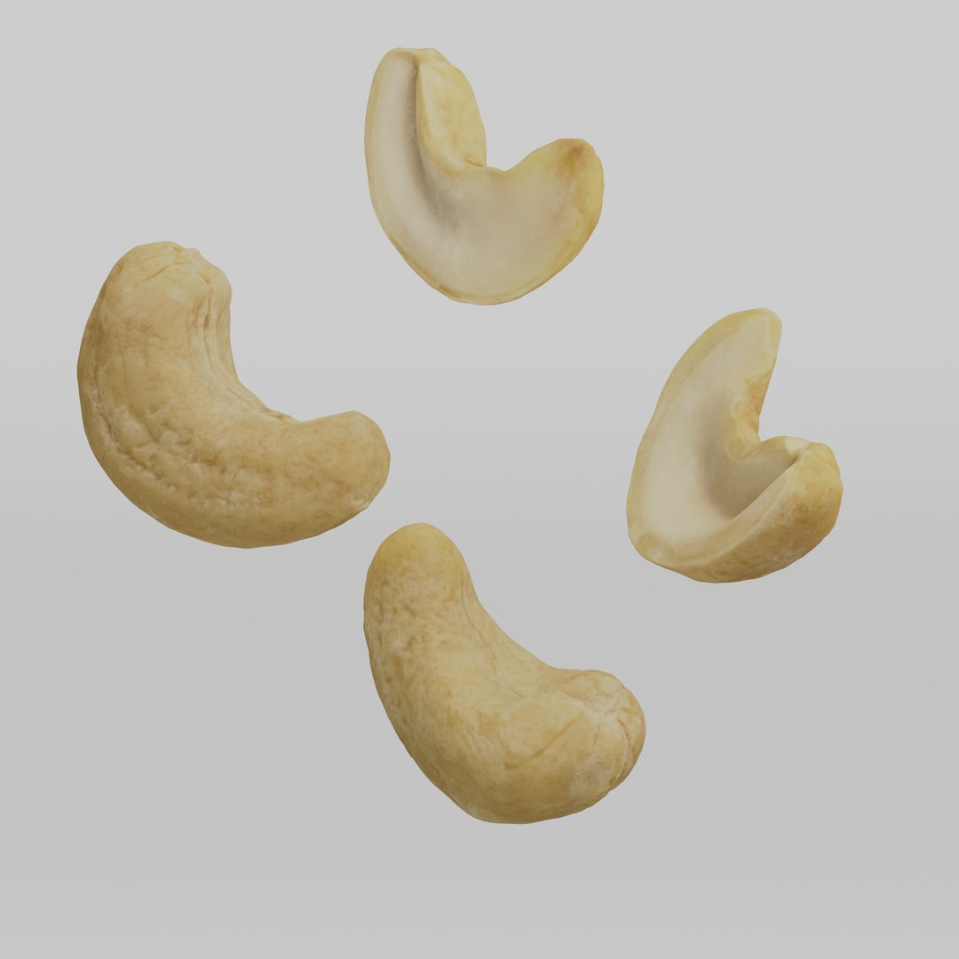 3D Cashew Nuts Model - TurboSquid 1997612