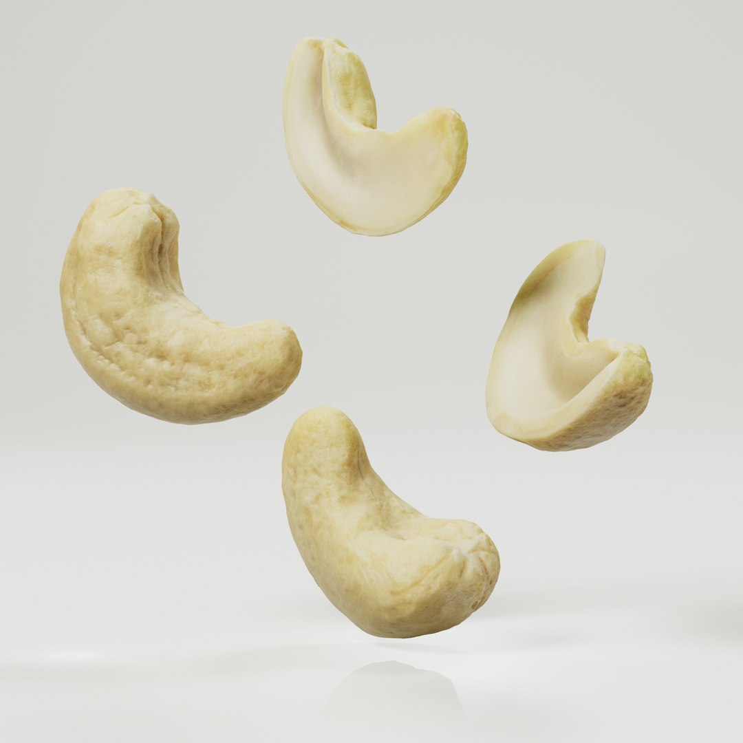 3D Cashew Nuts Model - TurboSquid 1997612