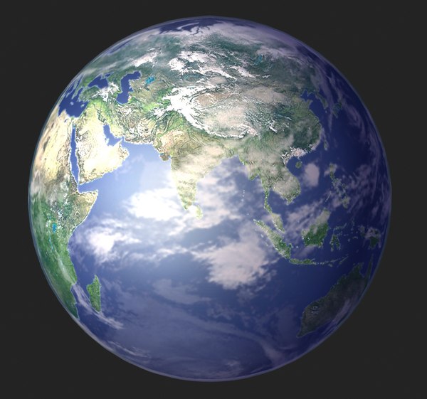 planet earth 3d max