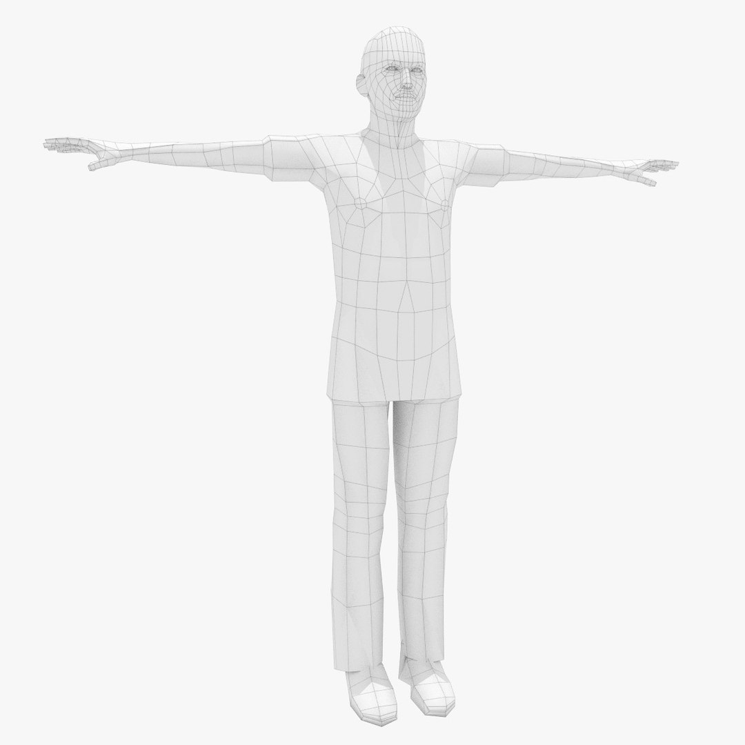 3d Model Male Nurse