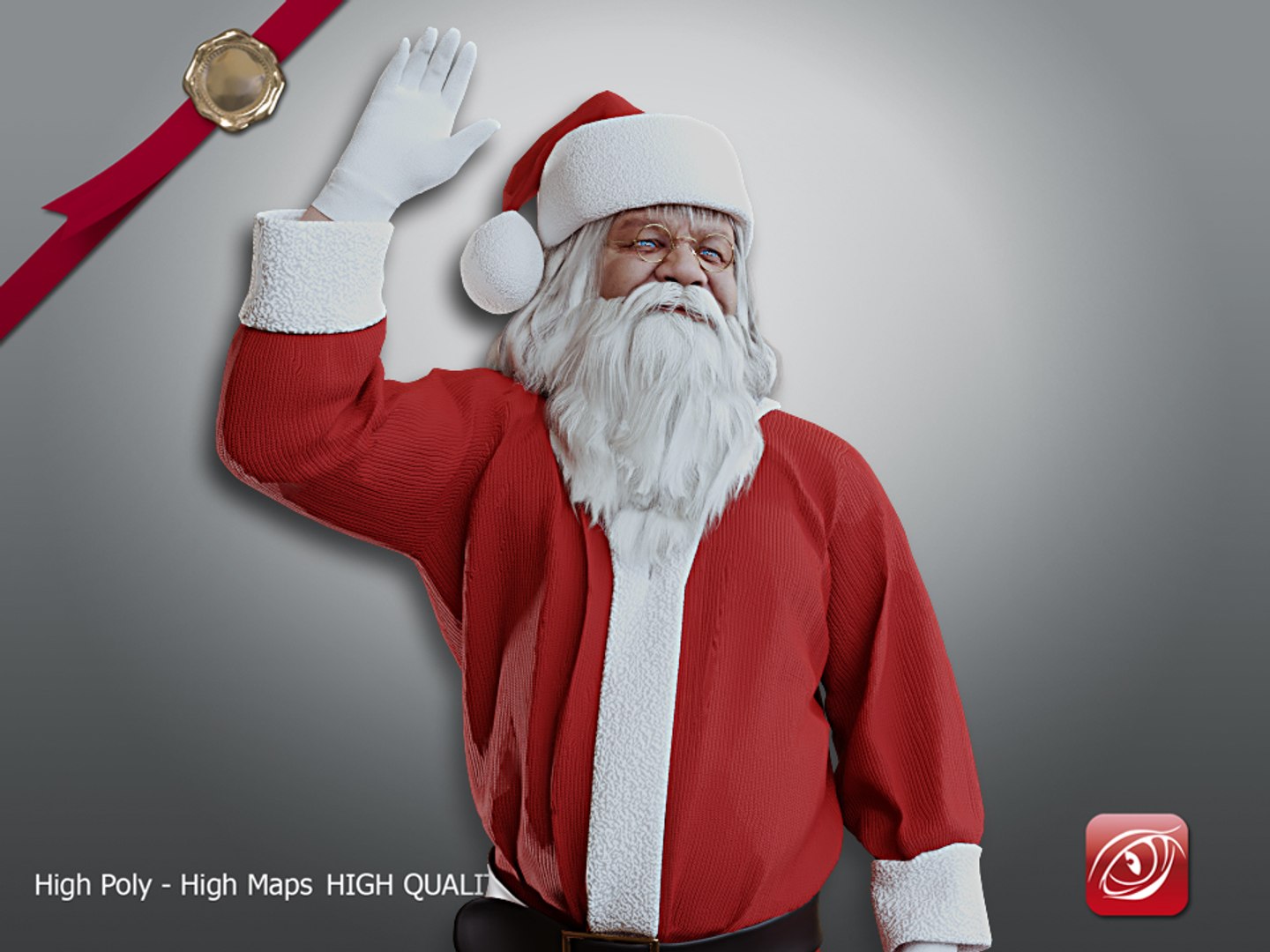 Male Santa Claus Acc Model - TurboSquid 1232862
