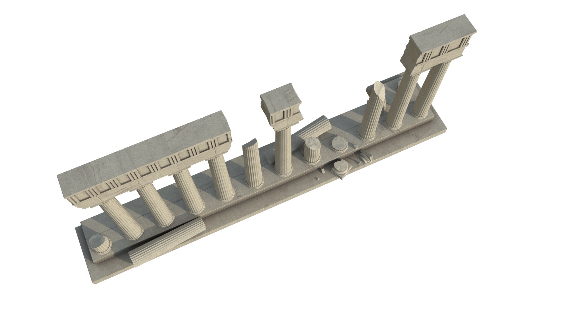 3D Model Doric Columns - TurboSquid 1639570