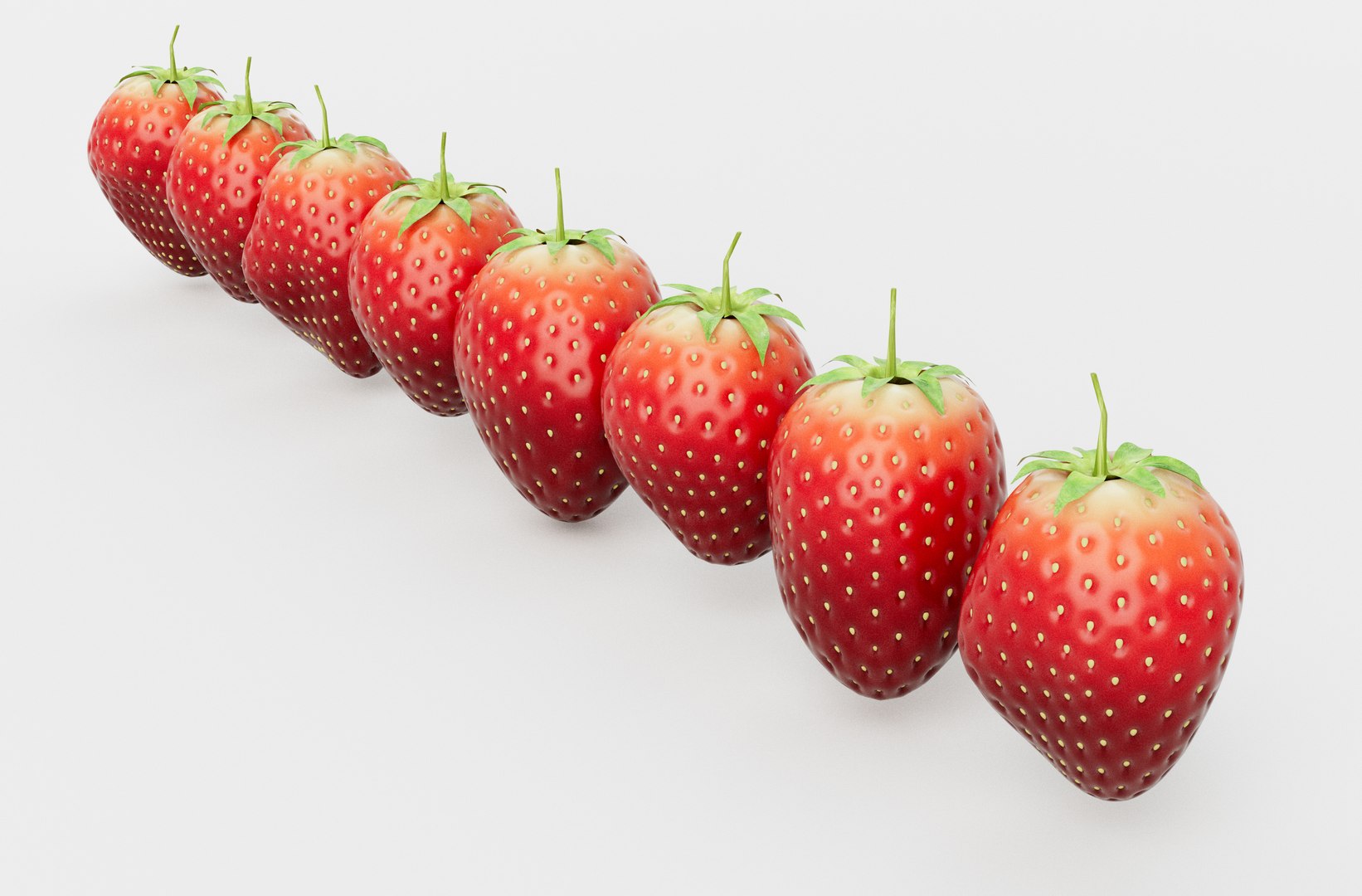 Irregular Shaped Strawberrys 3D - TurboSquid 2282940