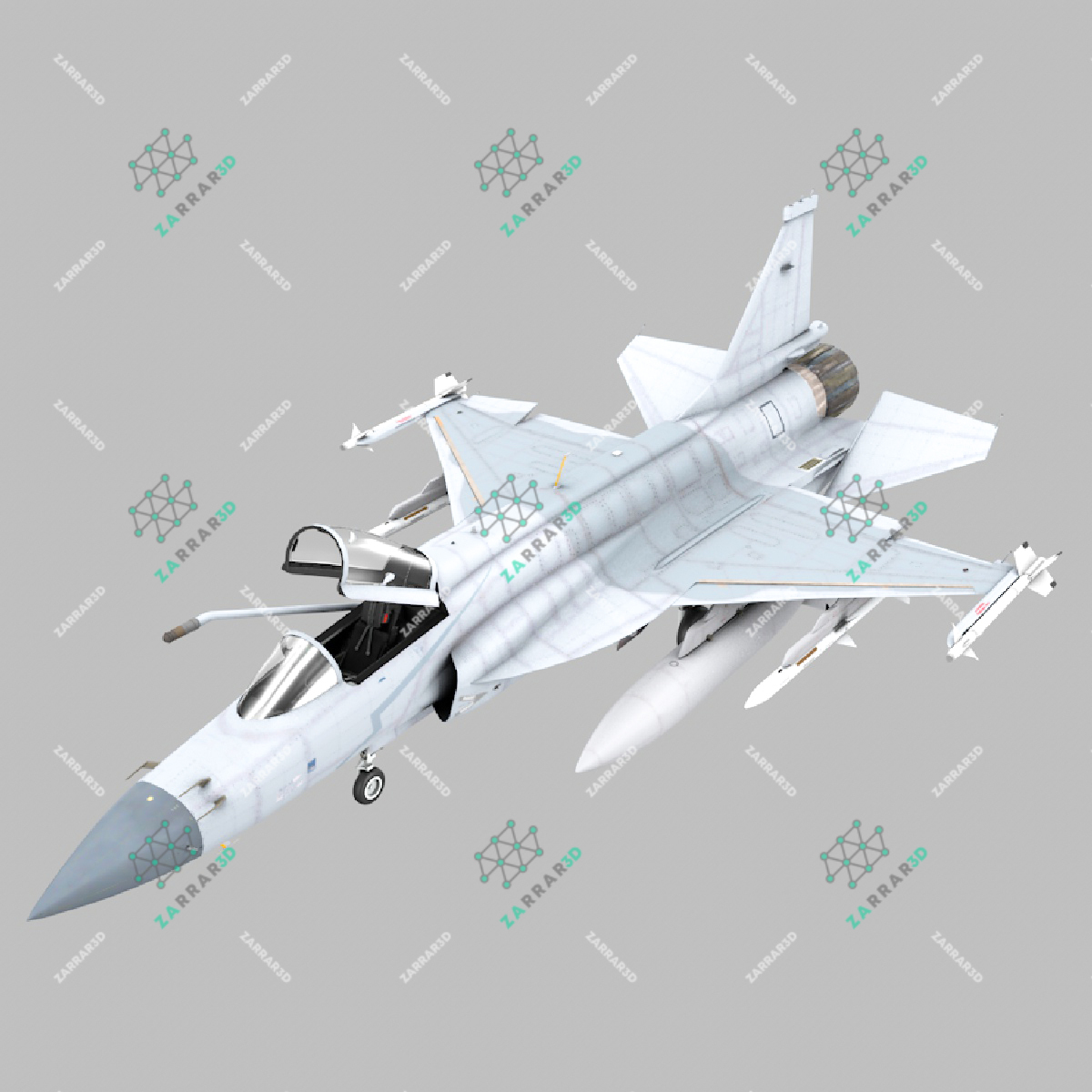 Jf-17 rigged 3D model - TurboSquid 1681630