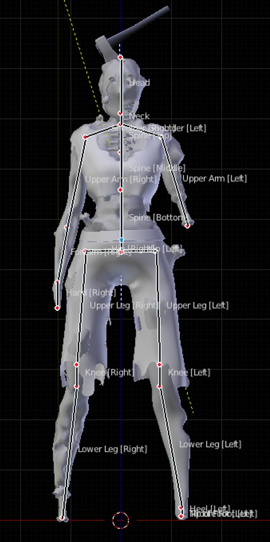 Zombie Bone Protruding 3d Model