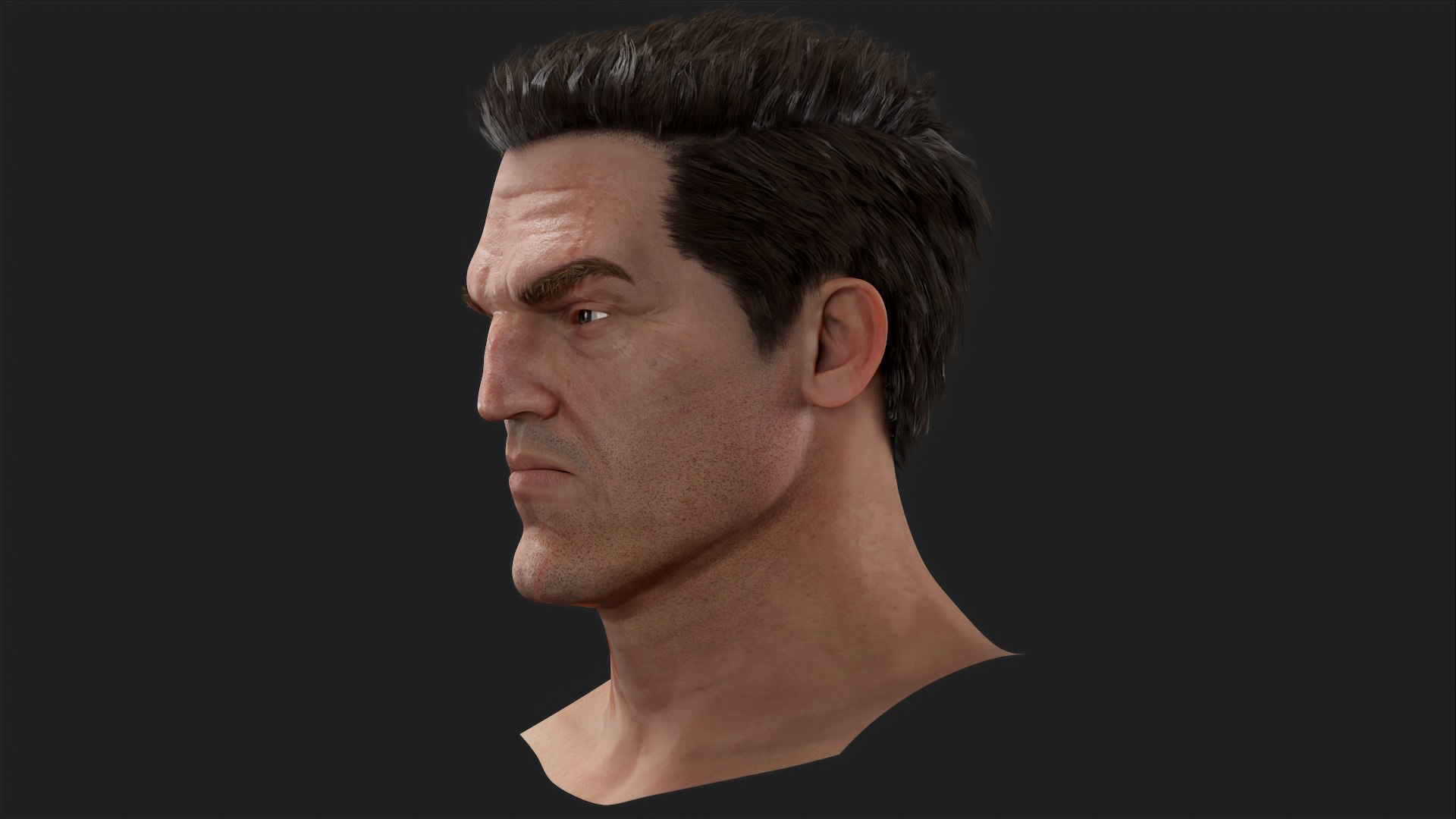 3D Steven Realistic model of male head model - TurboSquid 1879848