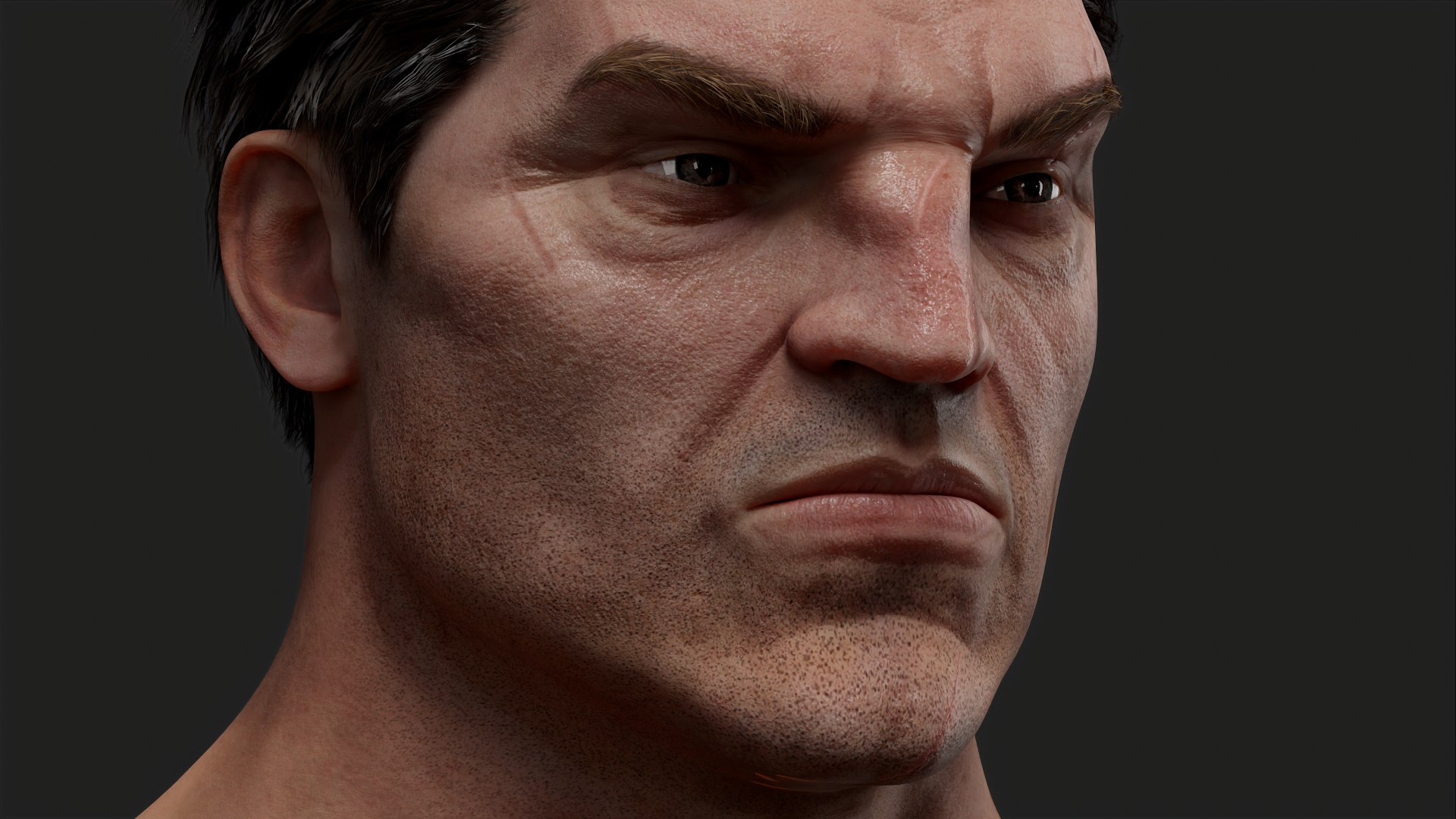 3D Steven Realistic model of male head model - TurboSquid 1879848