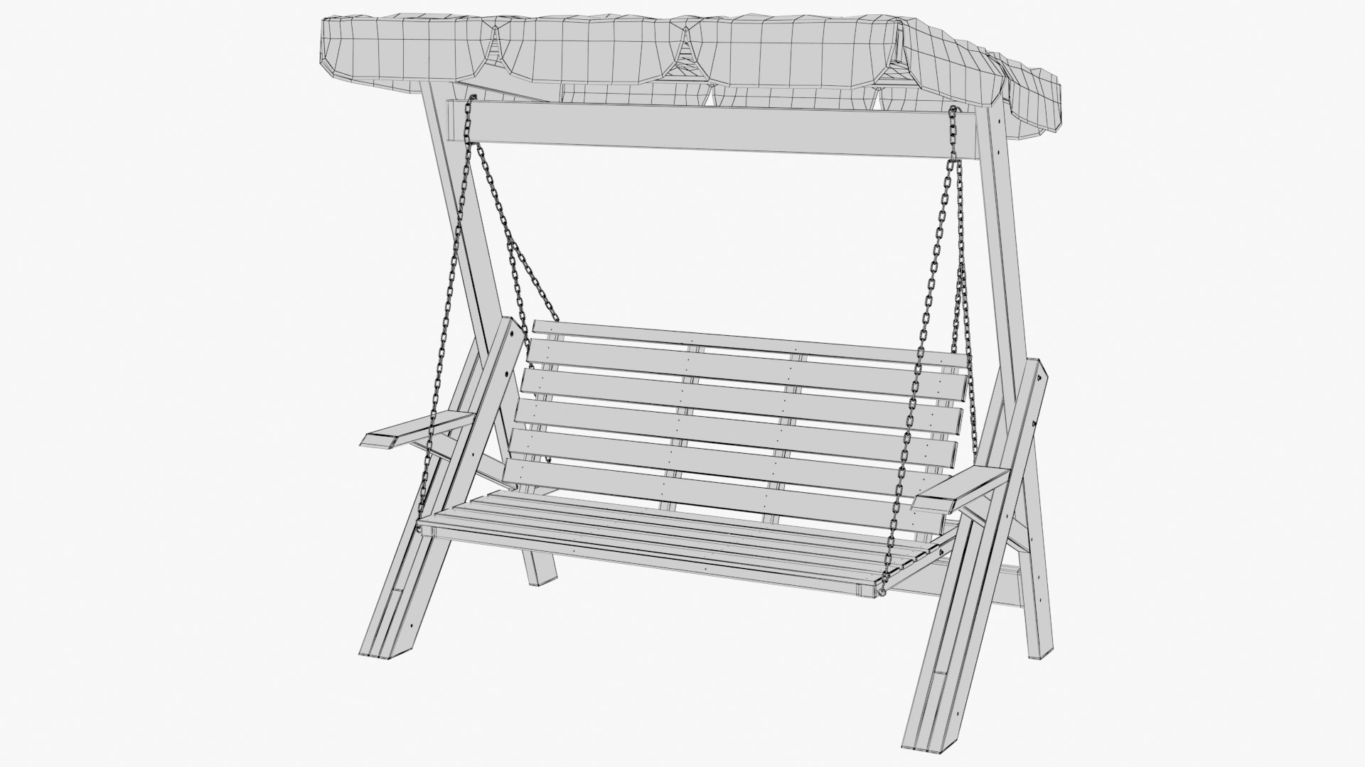 3D Garden Swing 01 B Model - TurboSquid 1883790