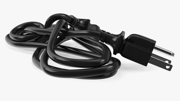 modelo 3d Cable de alimentación con enchufe eléctrico - TurboSquid 2236299