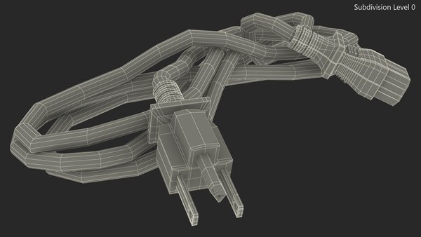 modelo 3d Cable de alimentación con enchufe eléctrico - TurboSquid 2236299