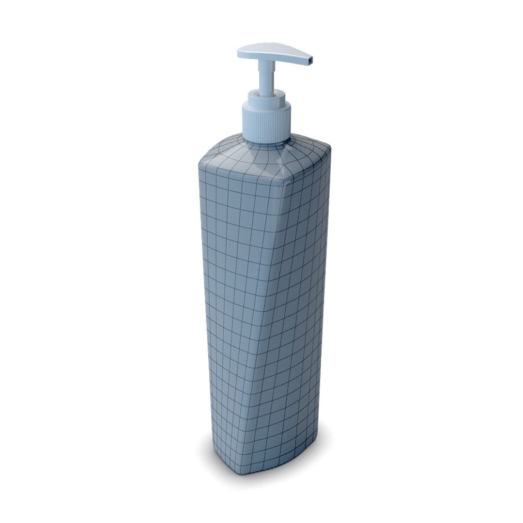 3d Shampoo Bottle Model